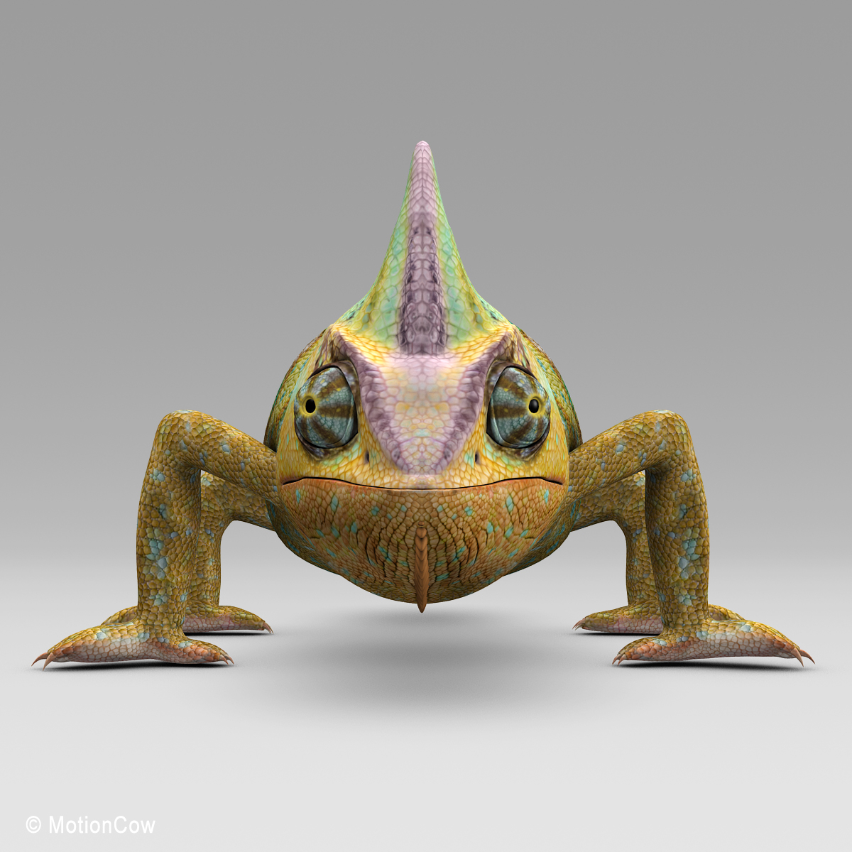 chameleon color 3d max