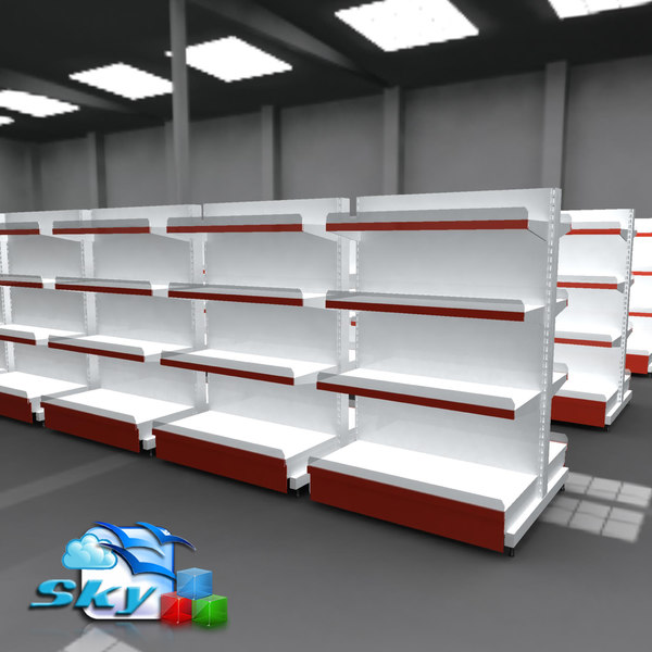 3d product gondolas model