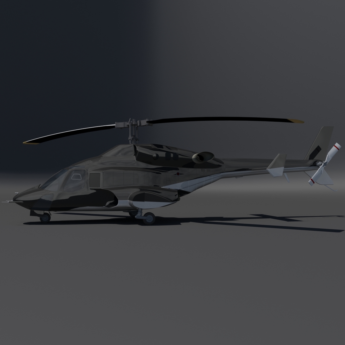 3d model airwolf weapons helcopter