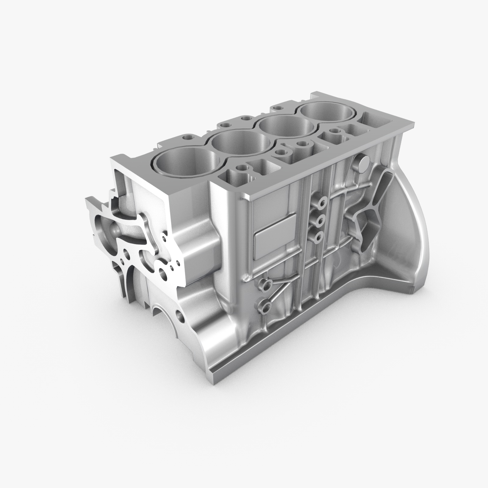generic engine block 3d c4d