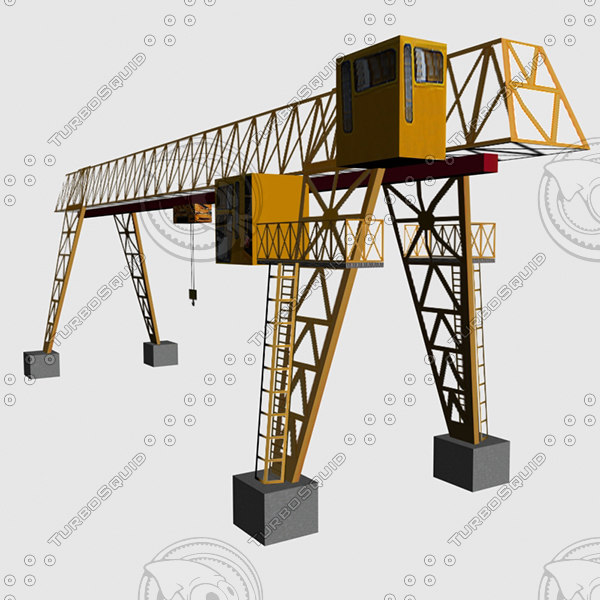 crane derrick 3d model