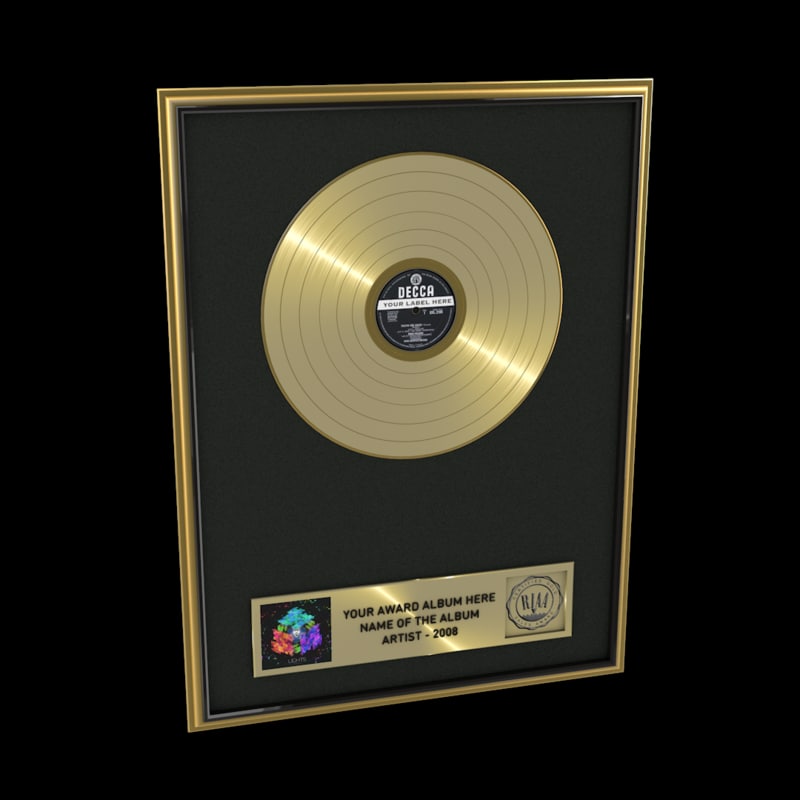 gold record 3d c4d