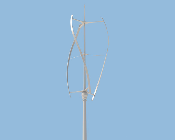 3d model of vertical axis wind turbine