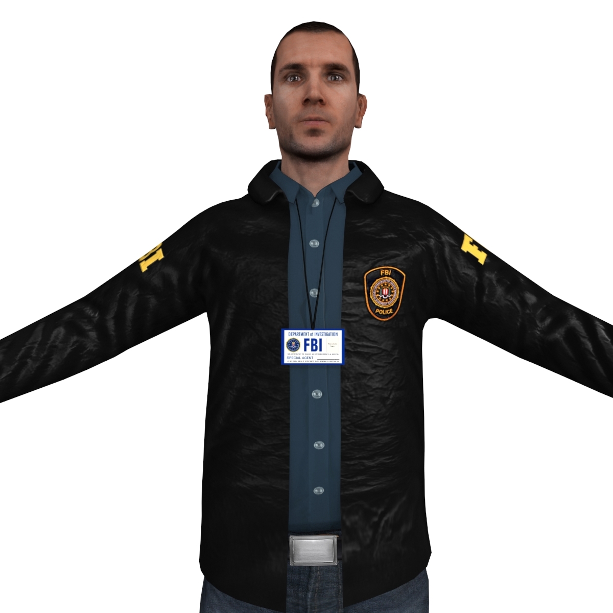 3d model fbi agent