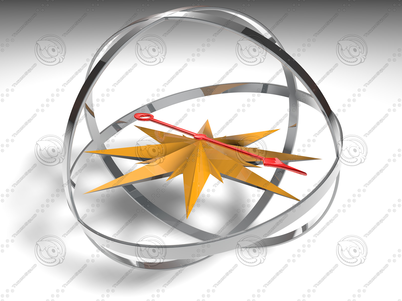 c4d futuristic compass