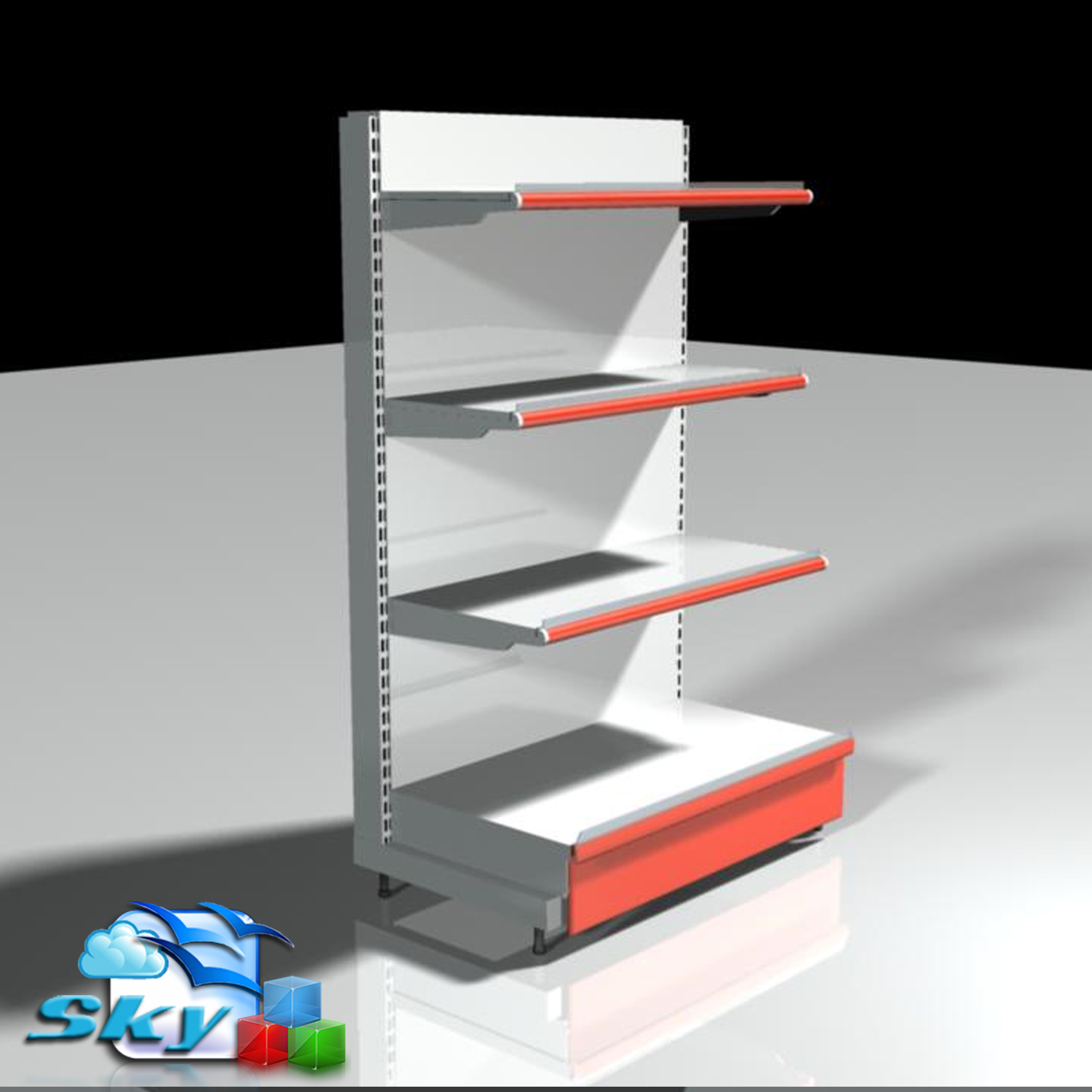product caps end racks 3d model