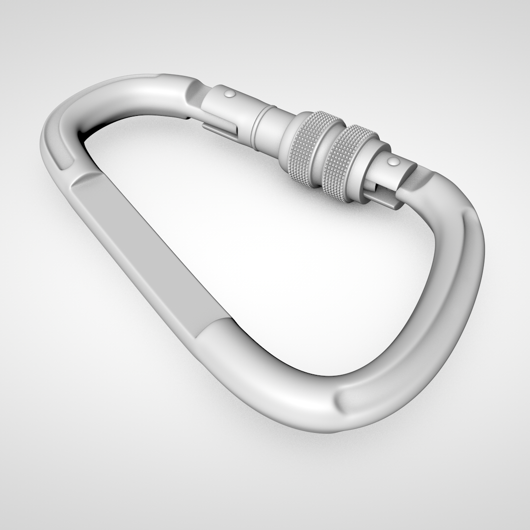 realistic carabiner c4d