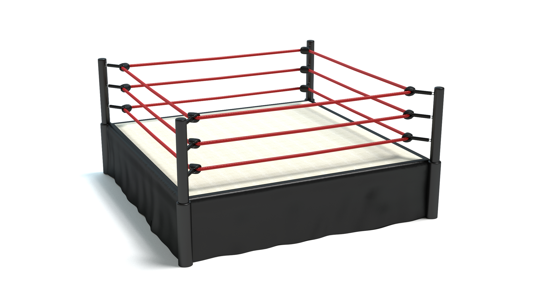 wrestling ring 3d model