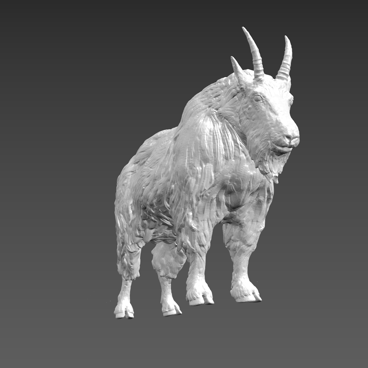 3d mountain goat