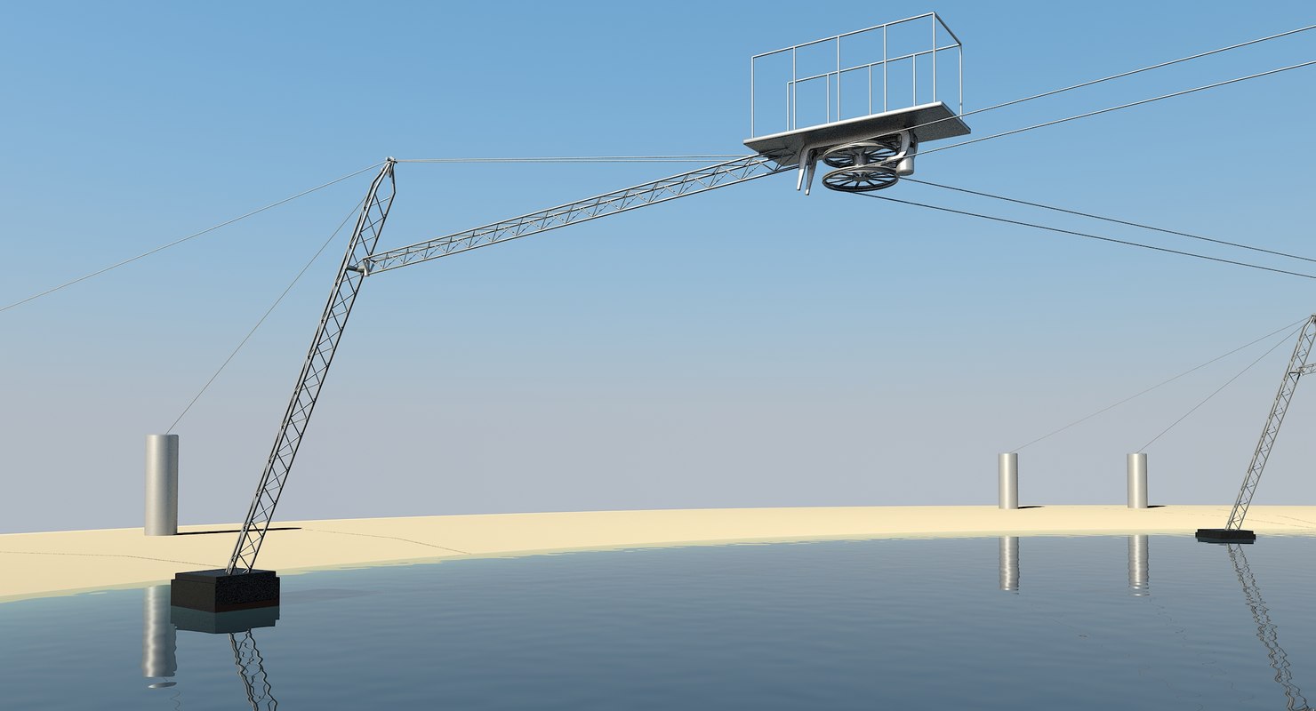 3d wakeboard cable road