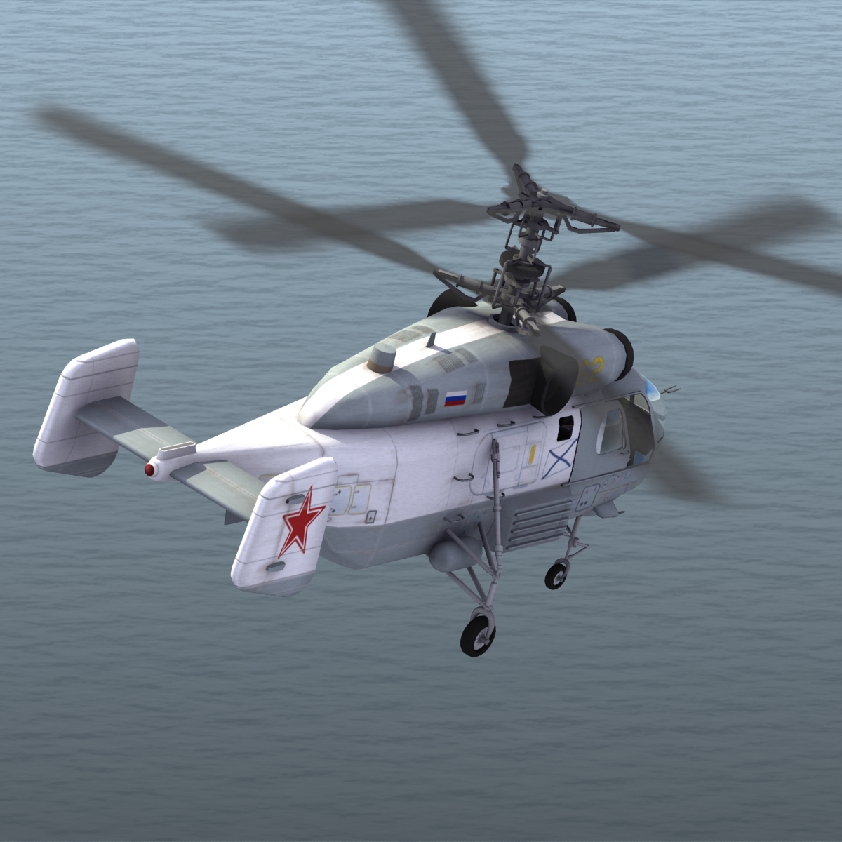 3d model ka-27 helix helicopter