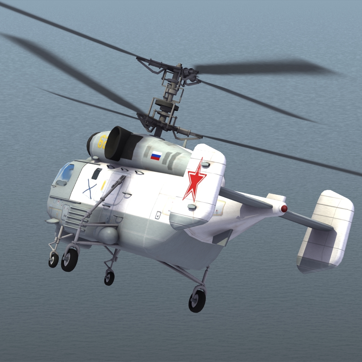 3d model ka-27 helix helicopter
