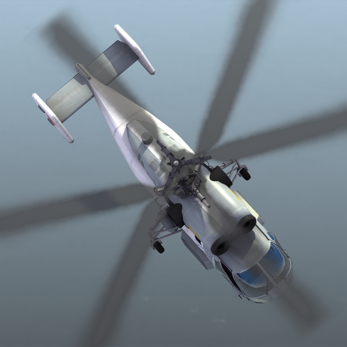 3d model ka-27 helix helicopter