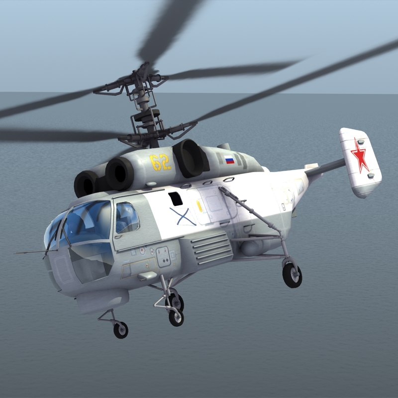 3d model ka-27 helix helicopter