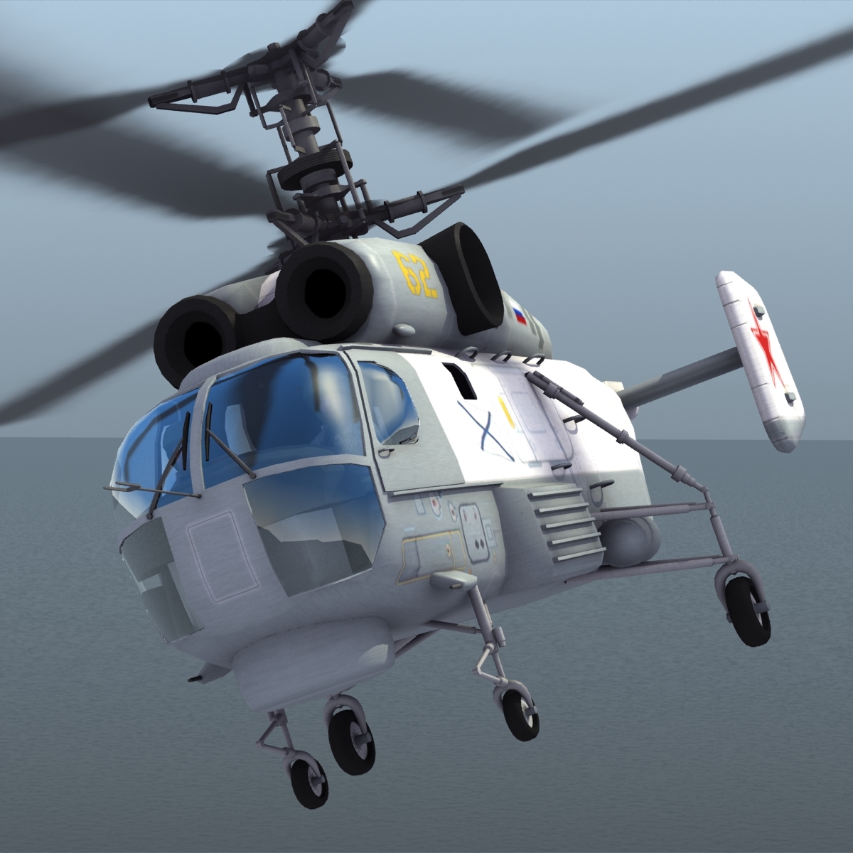 3d model ka-27 helix helicopter