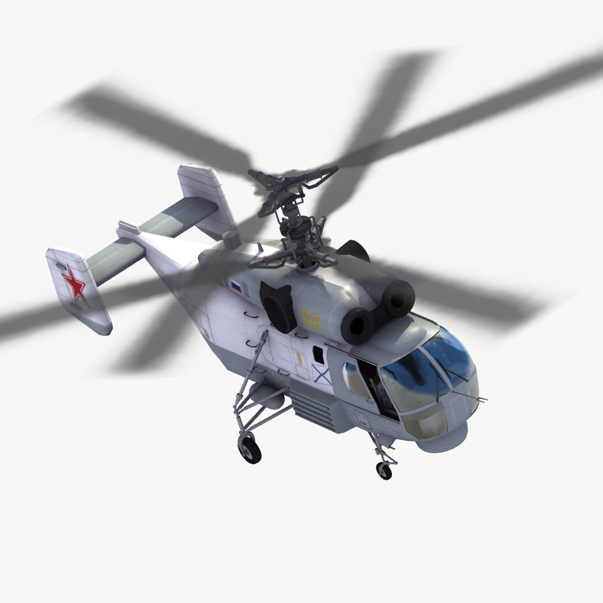 3d model ka-27 helix helicopter