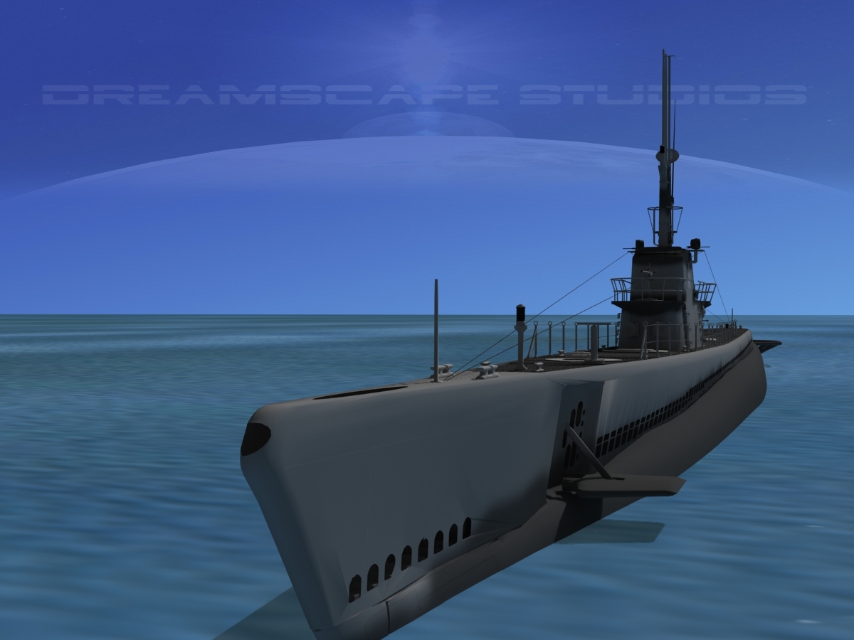 バラオ級潜水艦SS290 USS Cisco VHP3Dモデル - TurboSquid 870812