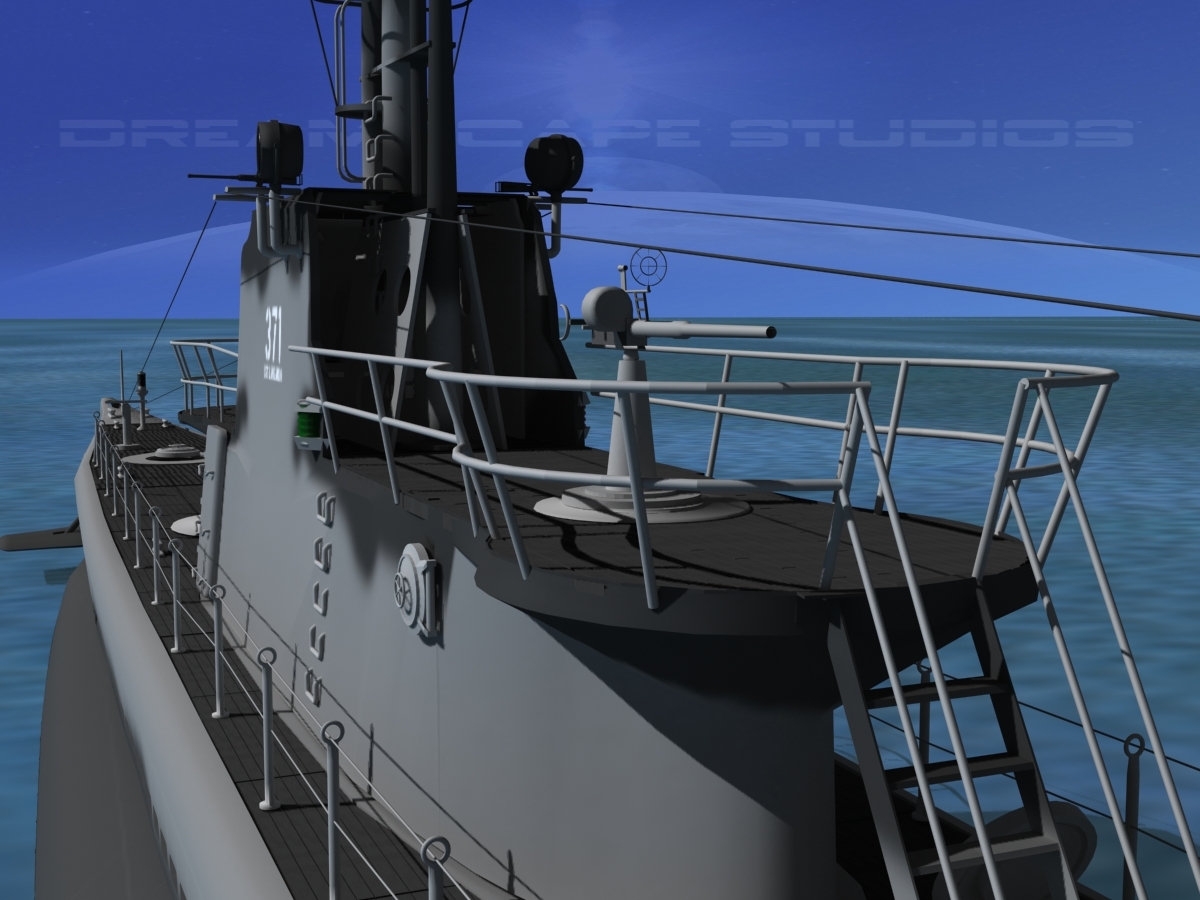 バラオ級潜水艦SS290 USS Cisco VHP3Dモデル - TurboSquid 870812