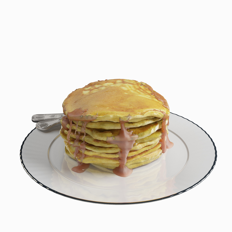 pancakes 3d model