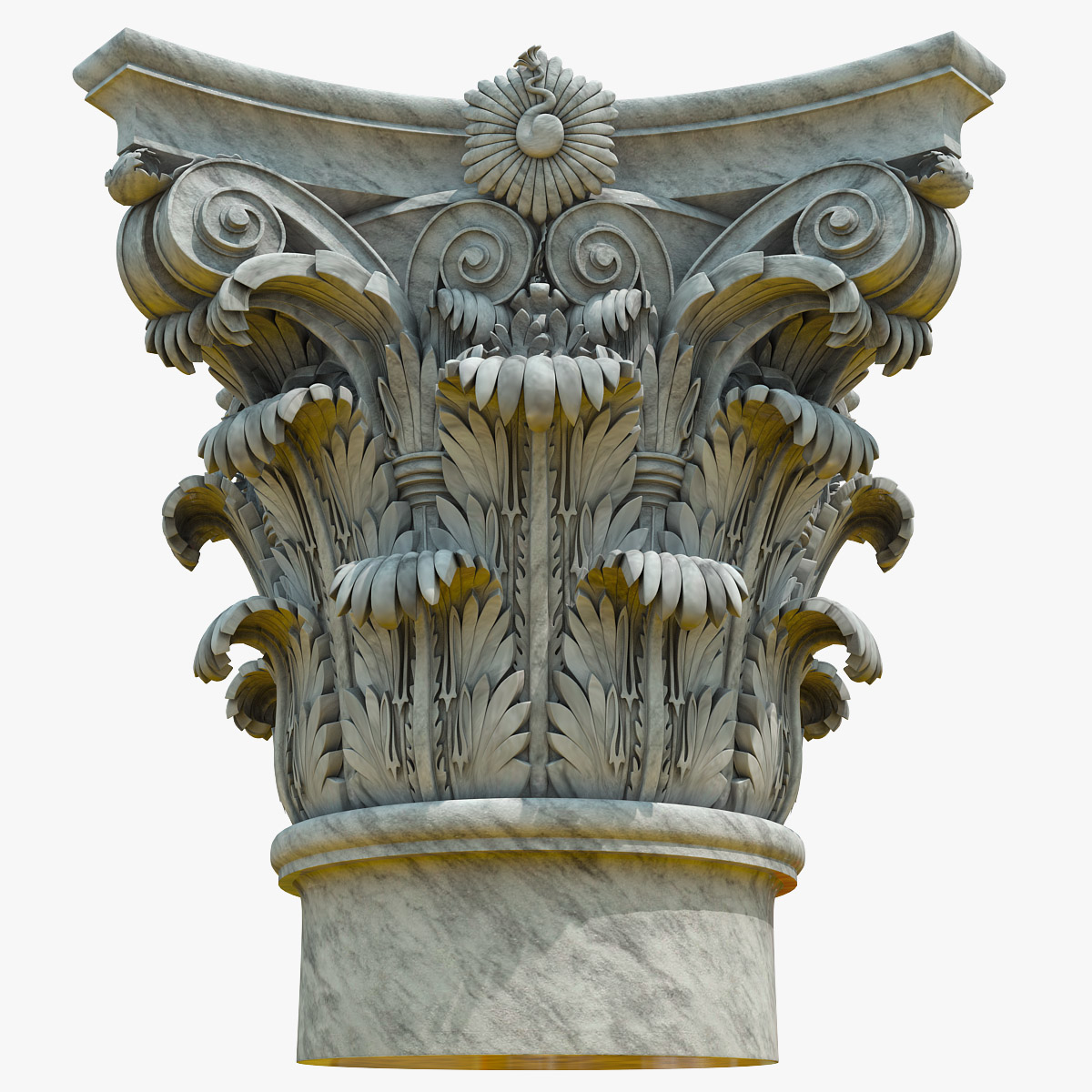 corinthian capital 3d model
