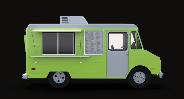 3d food truck model