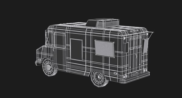 3d food truck model