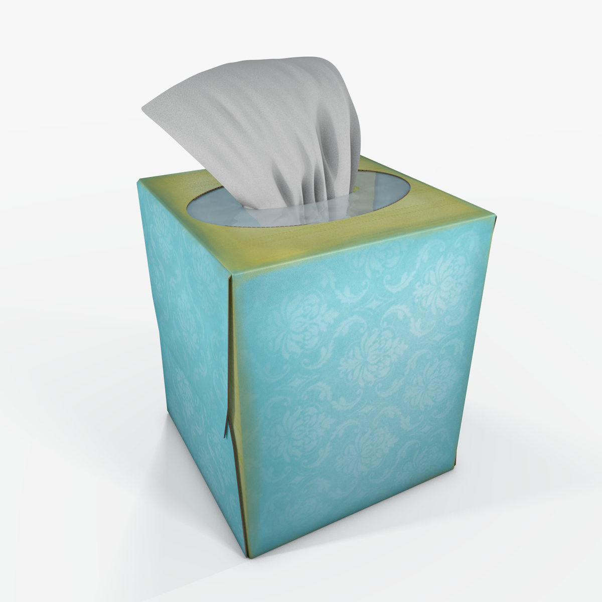 contains tissue box 3d model