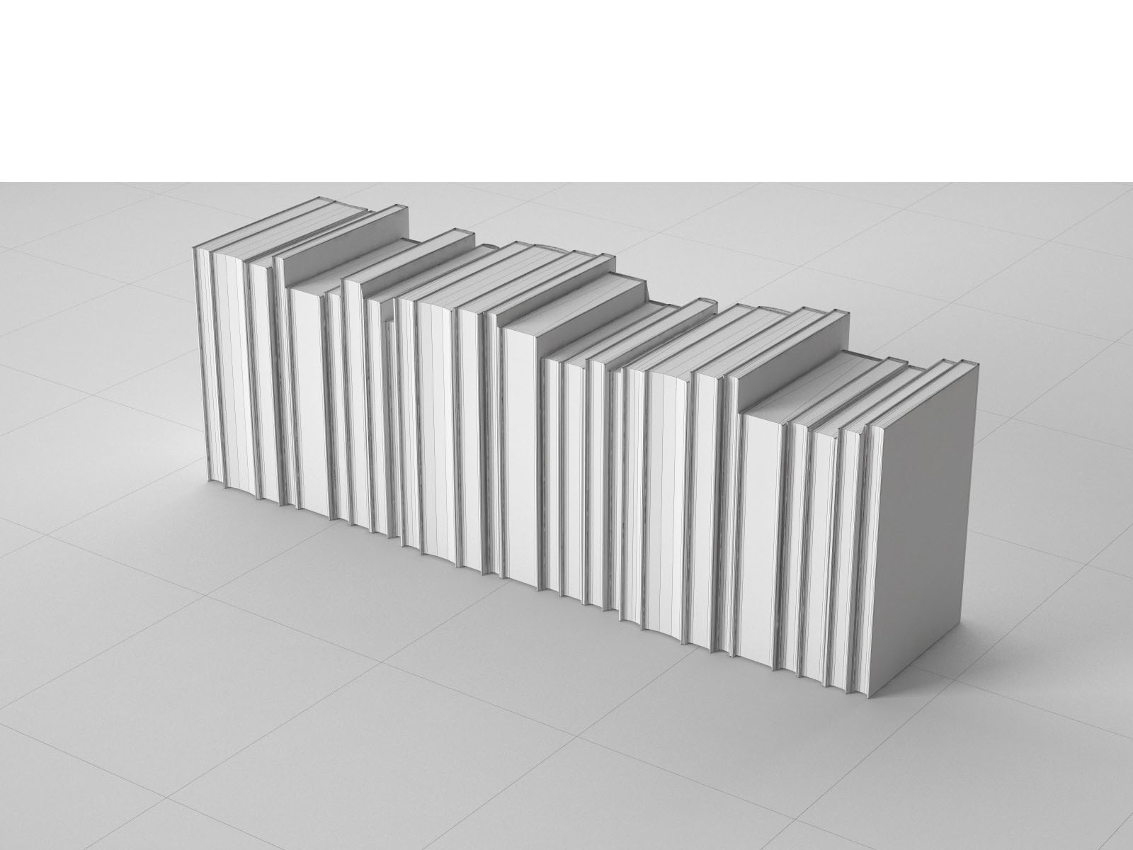 books 1 3d model