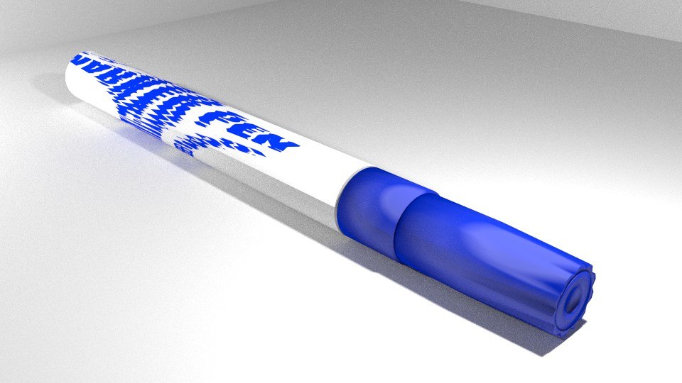 3d marker pen model