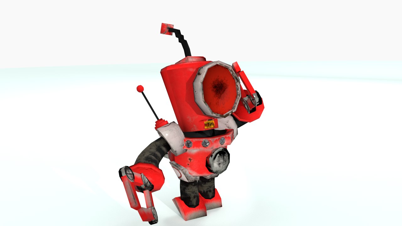 robot animations 3d model