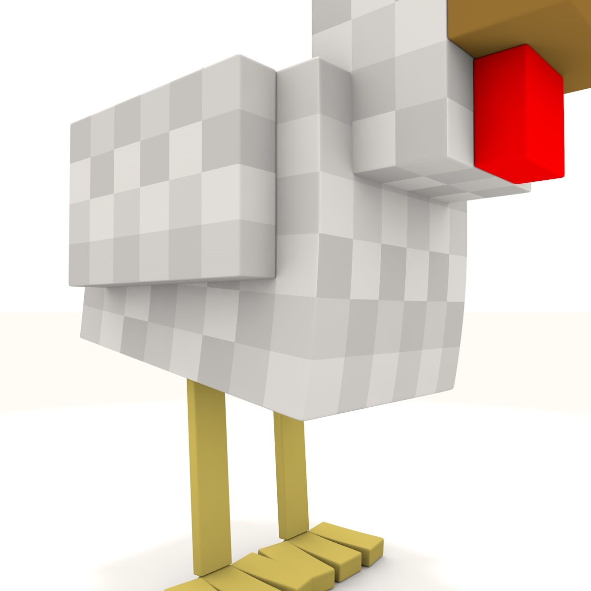 Modello 3D Pollo Minecraft - TurboSquid 895860
