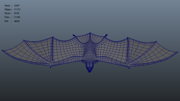 obj bats mammals wings