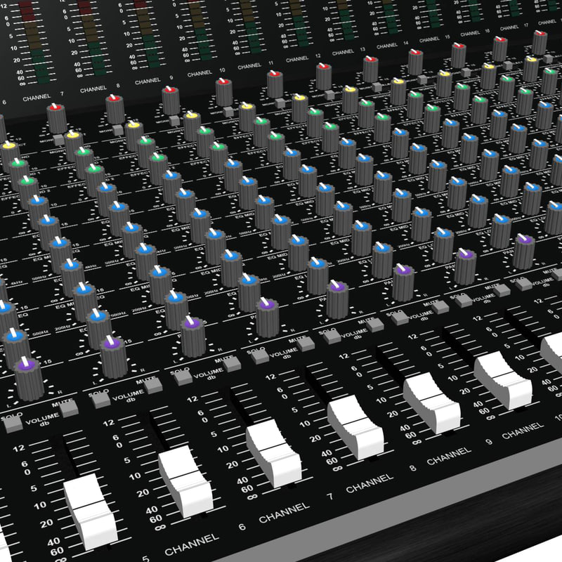 mixing board 3d max