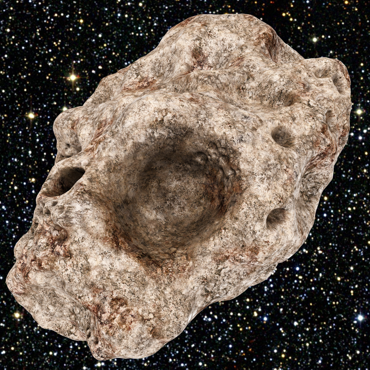 meteorite modeled 3d model