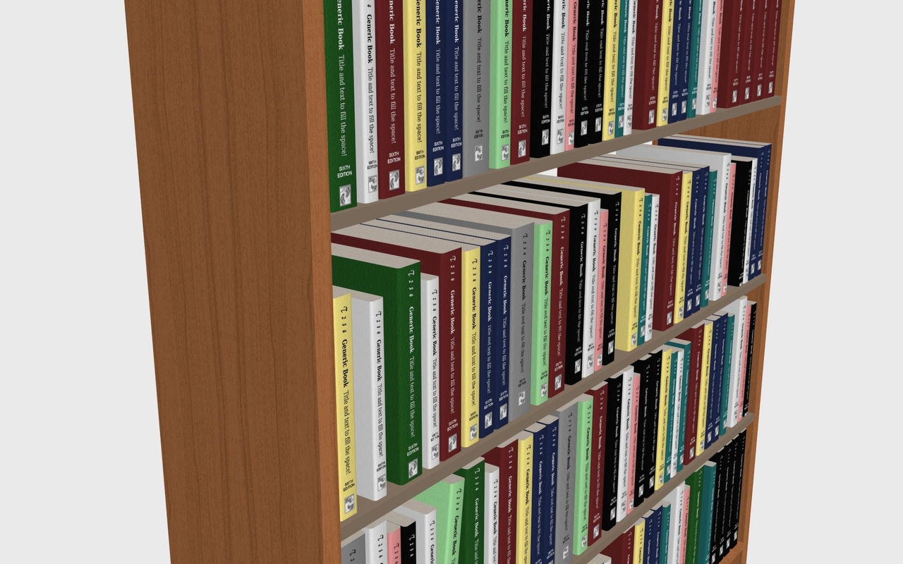 bookshelf books shelf 3d max
