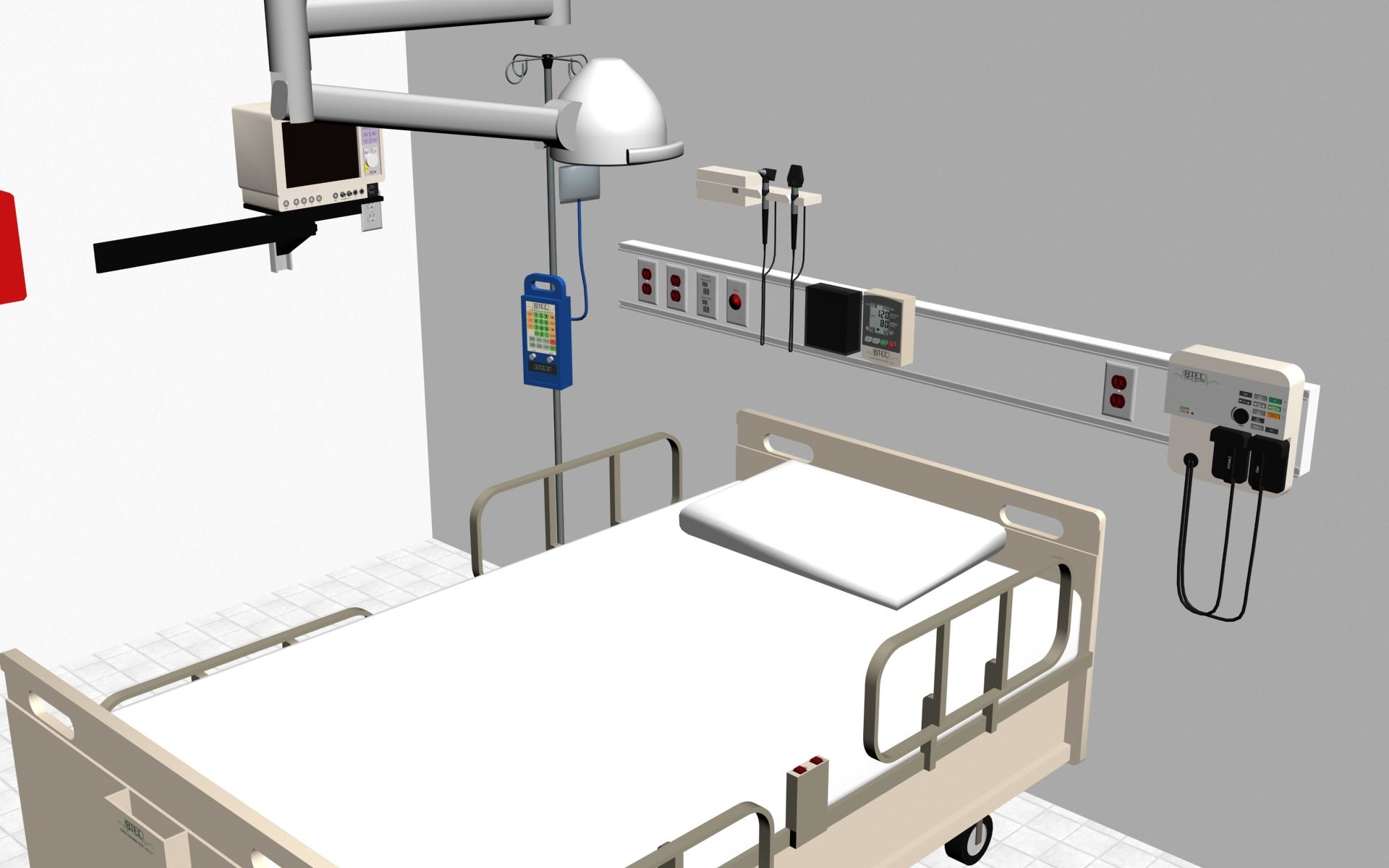 3d model of hospital medical equipment