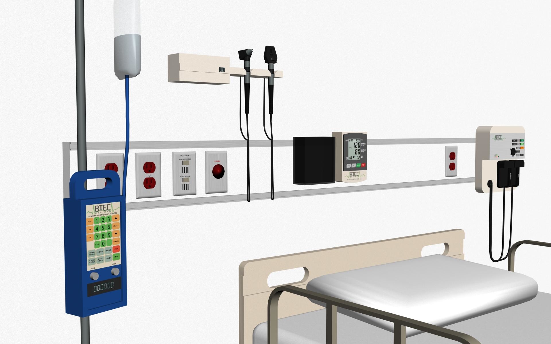 3d model of hospital medical equipment