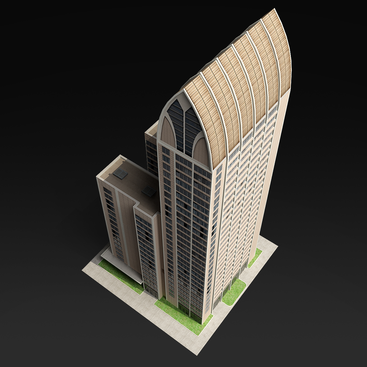 3d model skyscraper