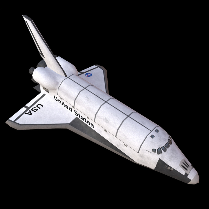 3d space shuttle model