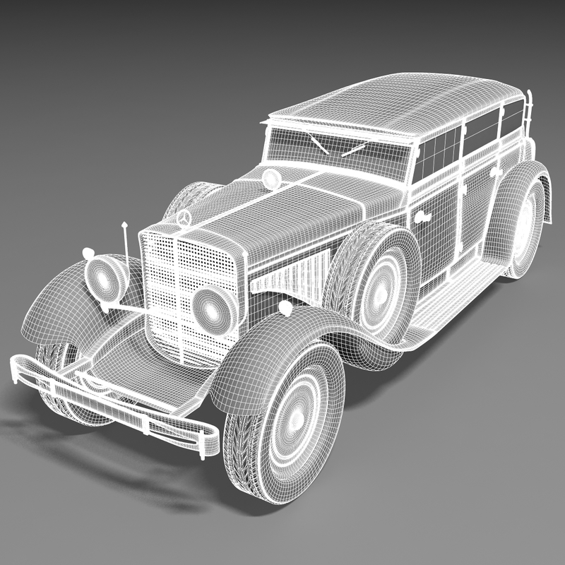 3d model of mercedes benz classic
