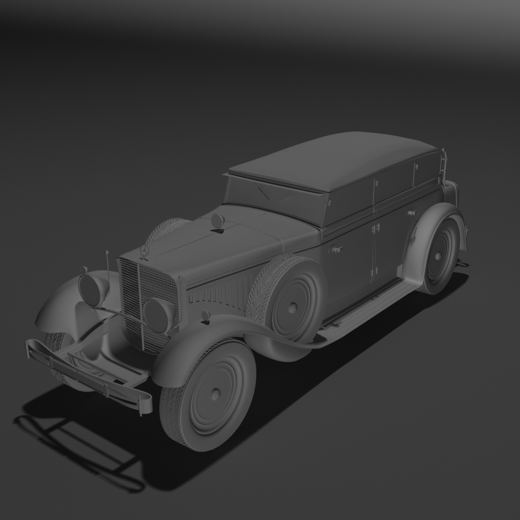 3d model of mercedes benz classic