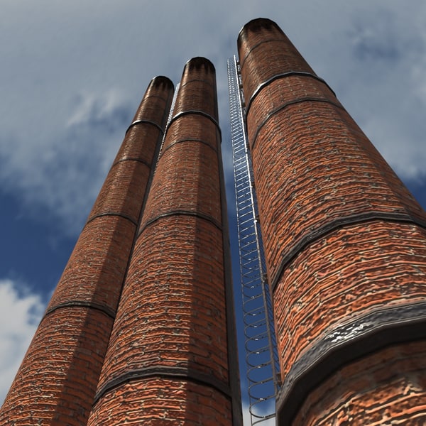 3ds chimney modelled
