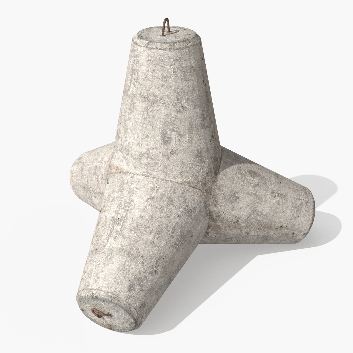 3d concrete tetrapod set 4 model