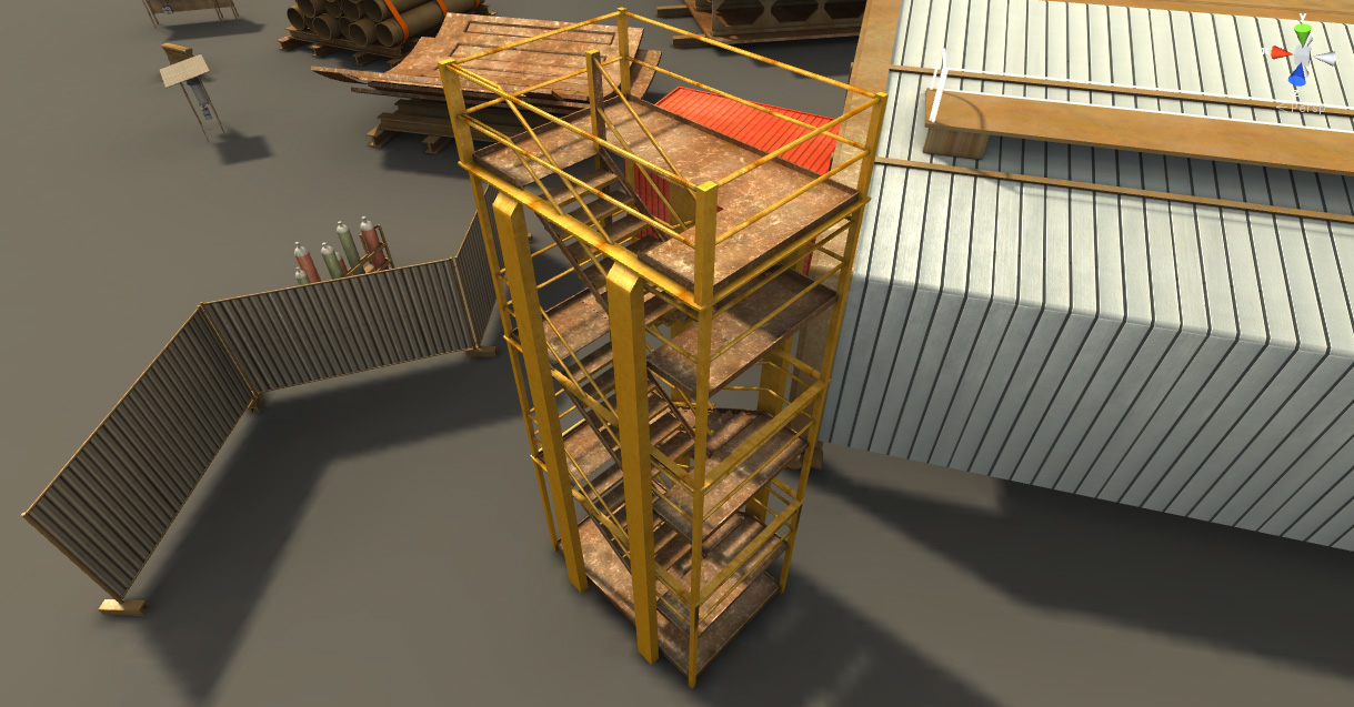shipyard assets 3d model