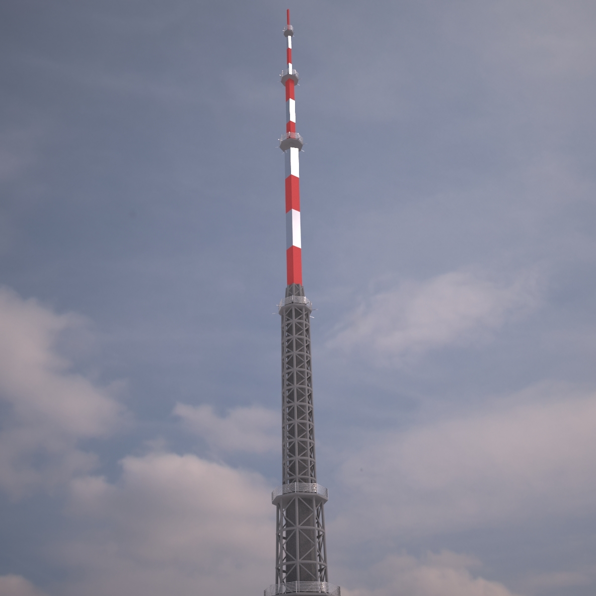 3d canton tower guangzhou structure model