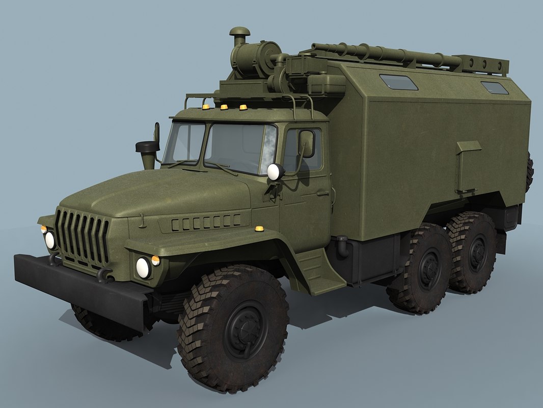 3d model ural-43203 command vehicle
