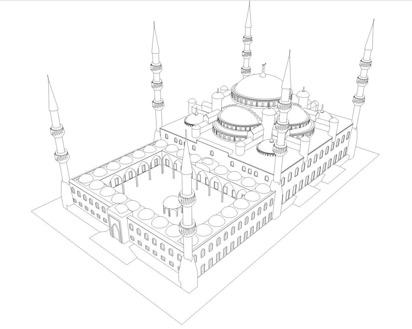 cinema4d blue mosque