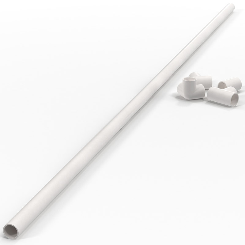 pvc pipes fitting 2 3d model