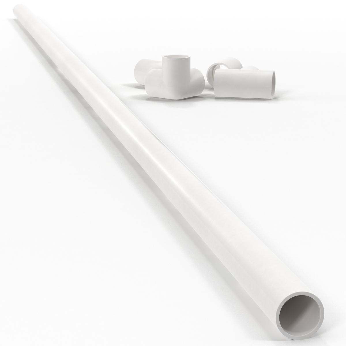 pvc pipes fitting 2 3d model