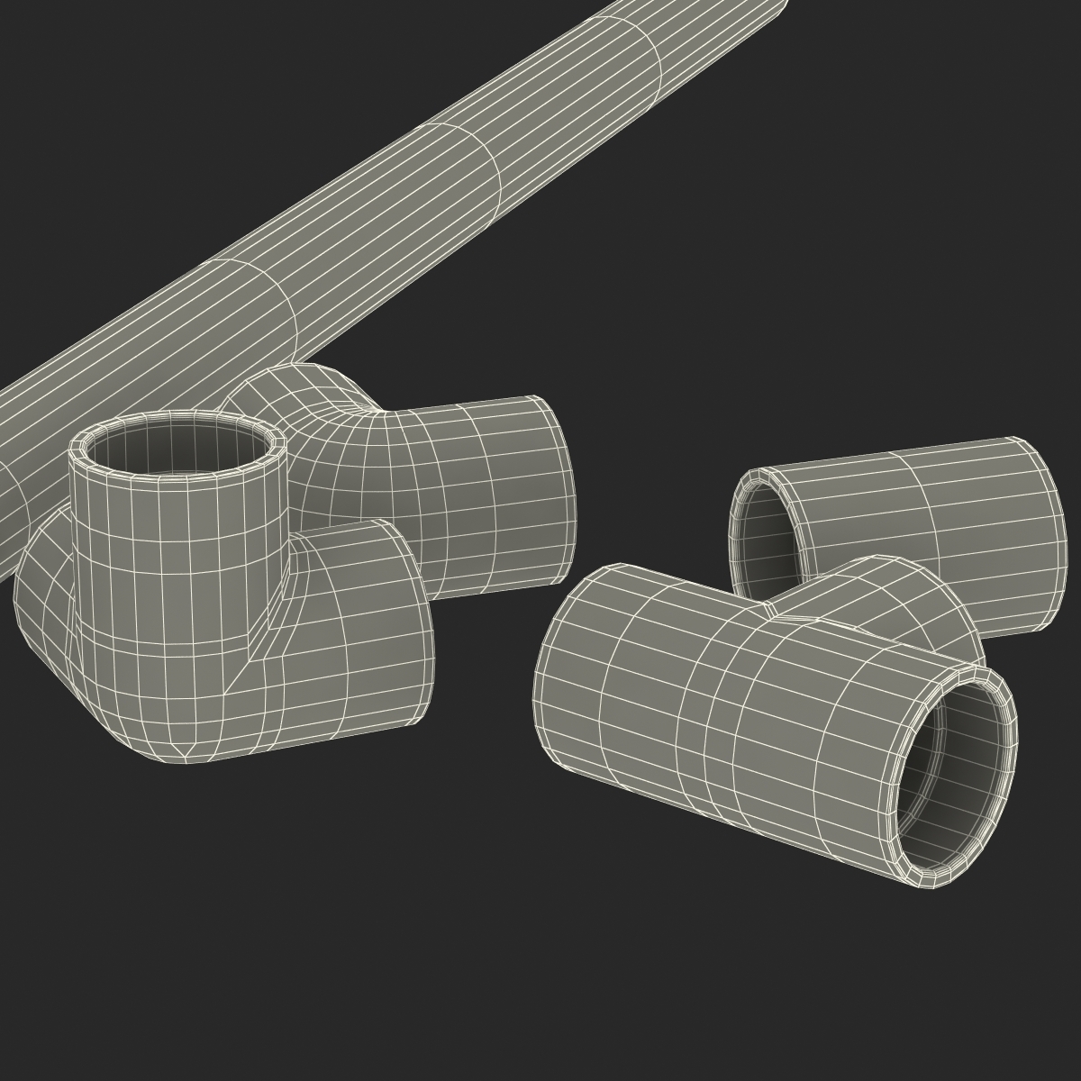 different pvc fittings 5 3d 3ds